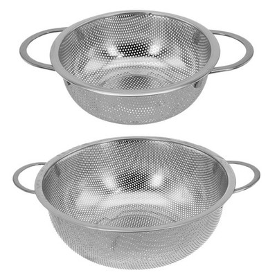 Heavy Duty Stainless Steel Strainer Set Fine Mesh Baskets with Handles ...