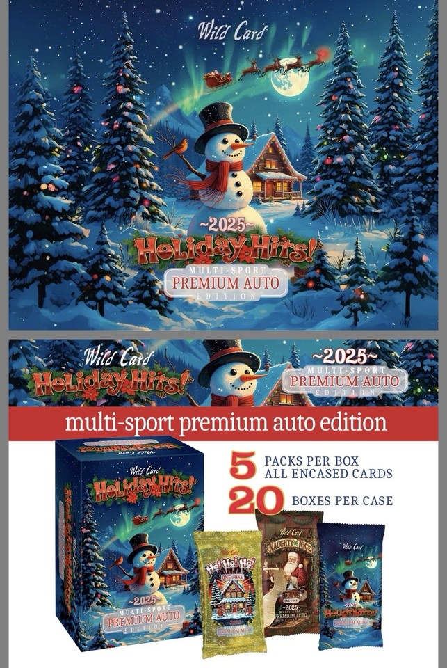 2025 Wild Card Multi-Sport Holiday Hits Premium Auto Edition *SINGLE ...