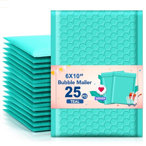 Bubble Mailers 6x10 Padded Envelopes 25 Pack Small Bubble Mailer ...