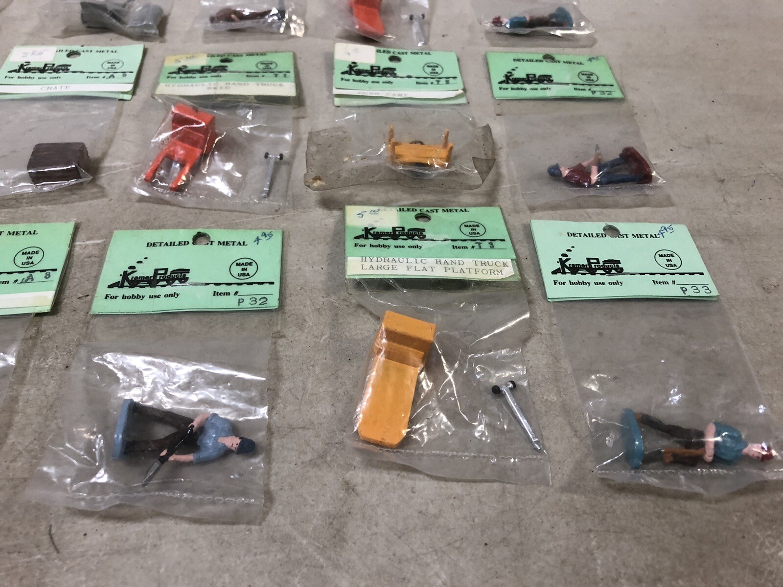LOT(X24) Kramer Products Detailed Cast Metal HO Train parts | eBay