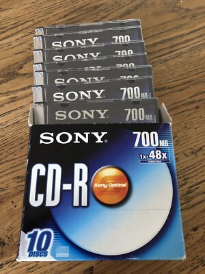NEW Sony CD-R 700MB 9 Pack 1x-48x Recording Disc Sealed | eBay Australia