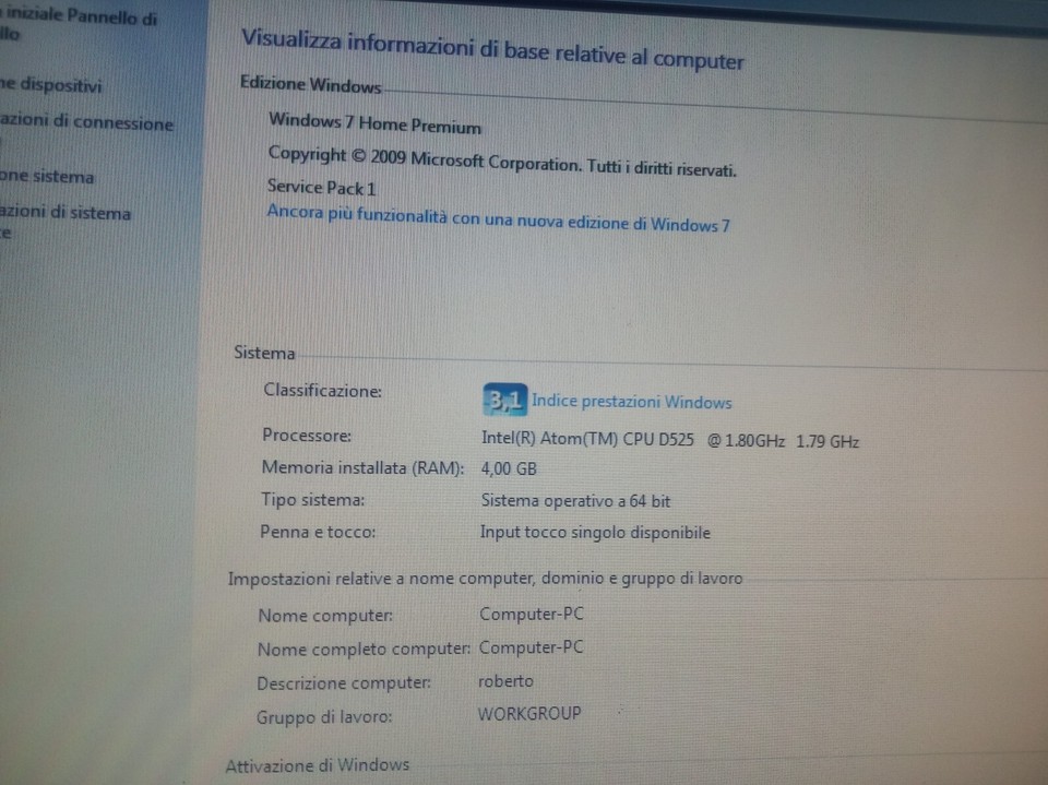 COMPUTER MSI A923 19 POLLICI ALL INN ONE FUNZIONANTE | eBay