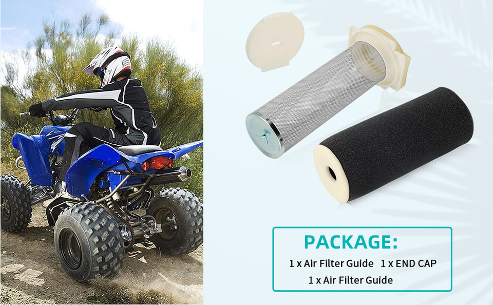 Air Filter & Cage Guide & CAP Kit For Yamaha Warrior Raptor Wolverine ...