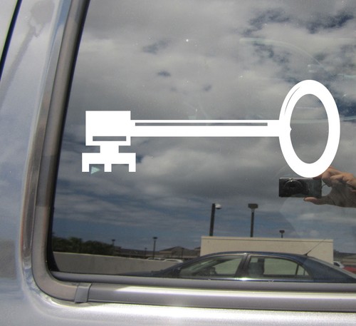 Vintage Key - Locksmith Retro Old Skeleton Car Window Vinyl Decal ...