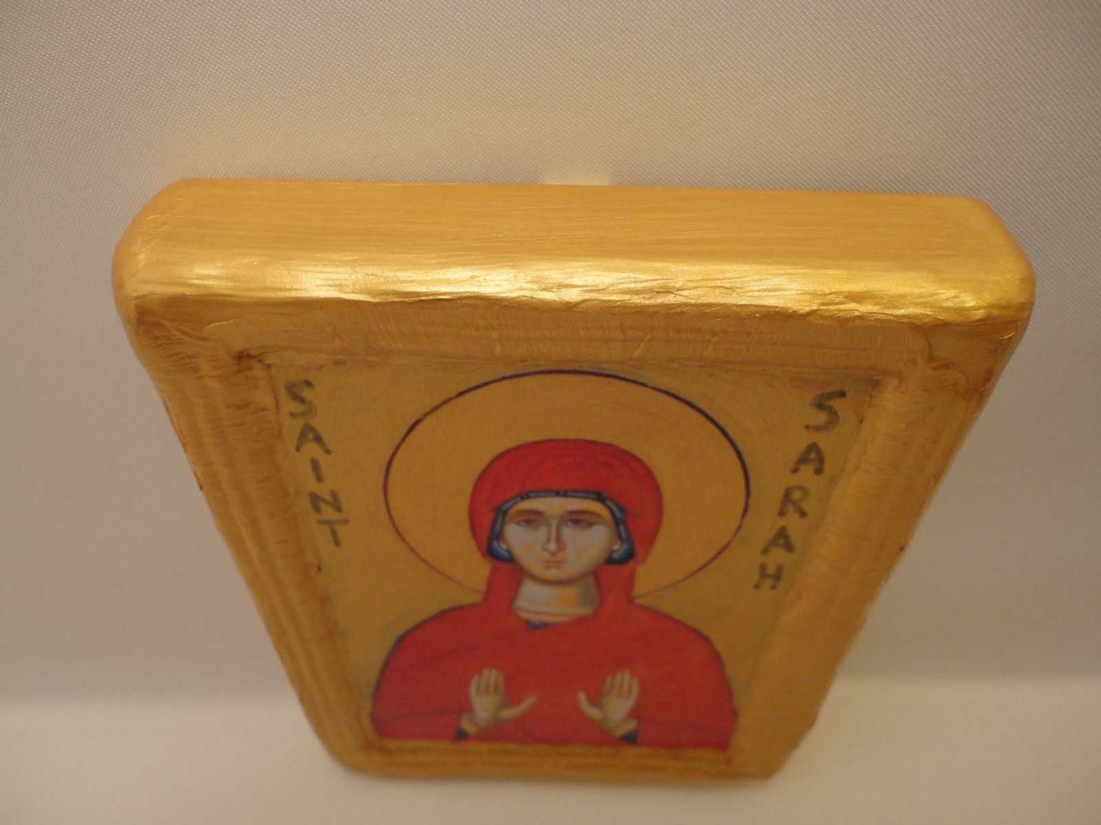 Saint Sarah Ag.Sarra ΑΓΙΑ ΣΑΡΡΑ Catholic & Eastern Orthodox Wooden Icon ...