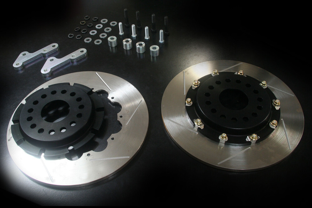 M&M 2 PIECE BIG BR ROTOR KIT REAR FLOATING FOR S2000 AP1 AP2 00604-AP1 ...