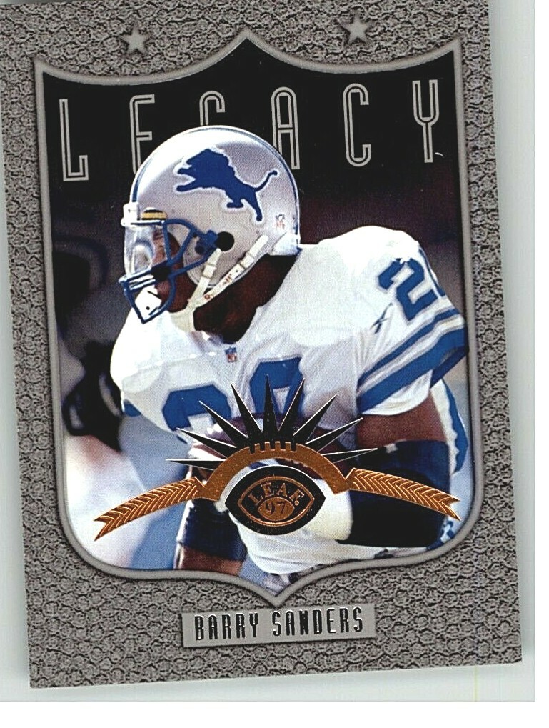 Barry Sanders Hall Of Fame Card
