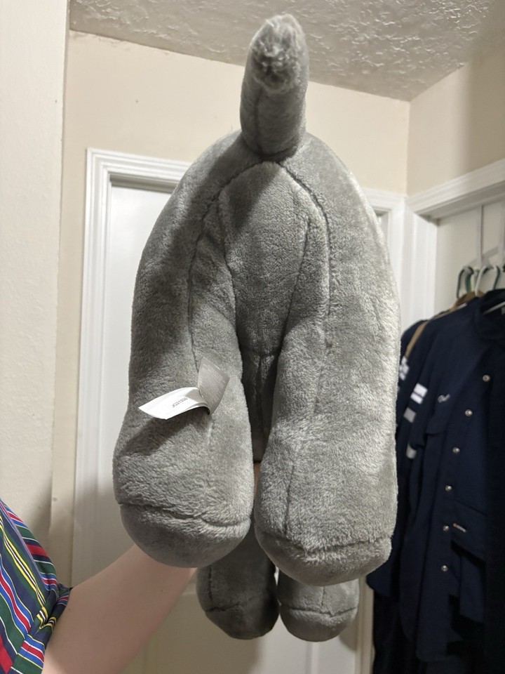 Melissa & Doug 36" Wide & 17" Tall Giant Lifelike Elephant Plush ...