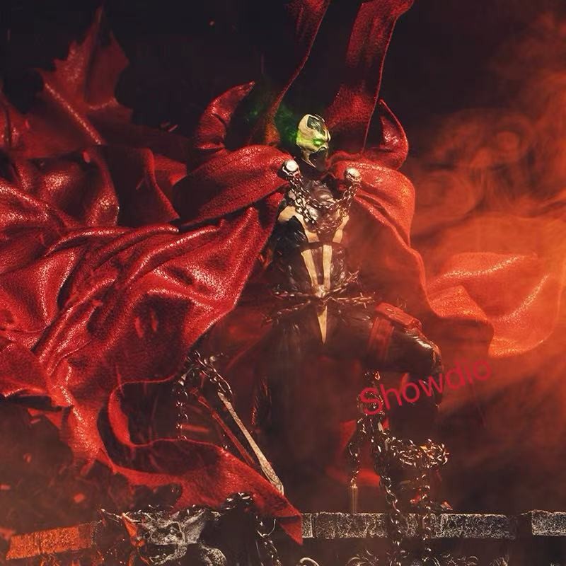 1/12 Custom Deluxe Red Wired Cape Set for 6'' Mcfarlane Spawn Figure（No ...