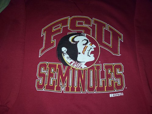 VTG FLORIDA STATE UNIVERSITY SEMINOLES SWEATSHIRT LARGE RED RUSSELL 80s ...
