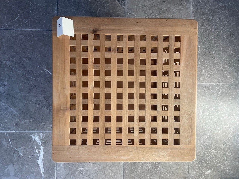 IKEA Hol storage trunk latticed wood laundry blanket box toy chest ...