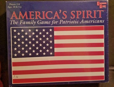 AMERICA'S SPIRIT,..THE FAMILY GAME FOR PATRIOTIC AMERICANS,..UP TO 8 ...