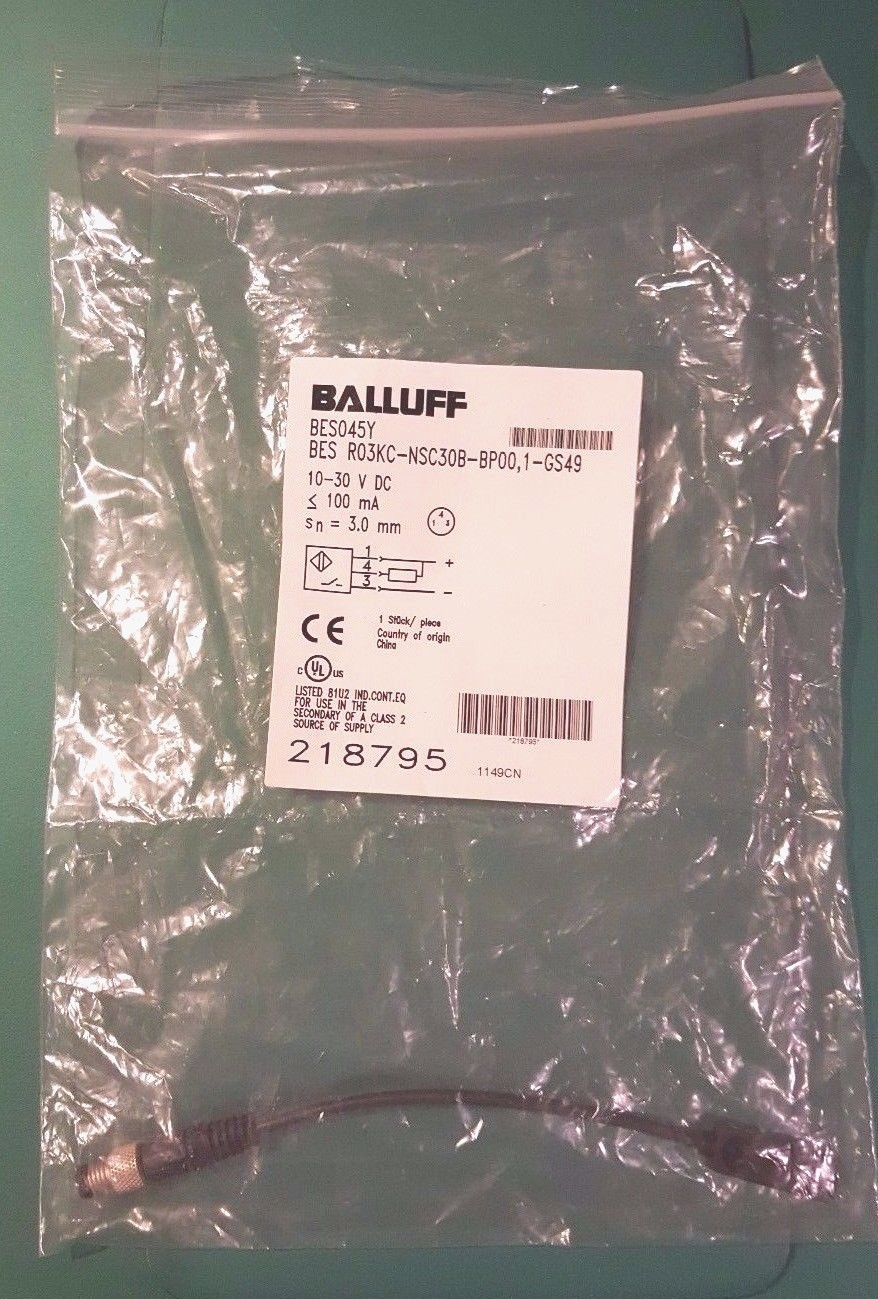 Balluff BES - BES045Y Inductive Sensors, BES R03KC-NSC30B-BP00, 1-GS49 ...
