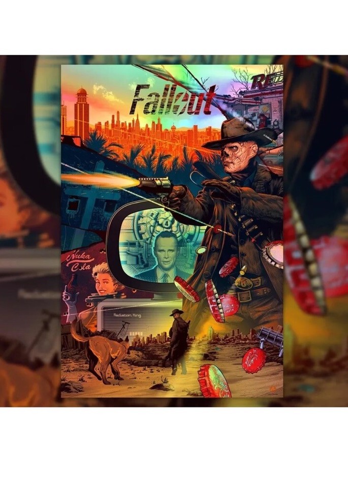 Fallout Screen Print Poster Kevin Tong Signed /LE 100 Ghoul Maximus ...