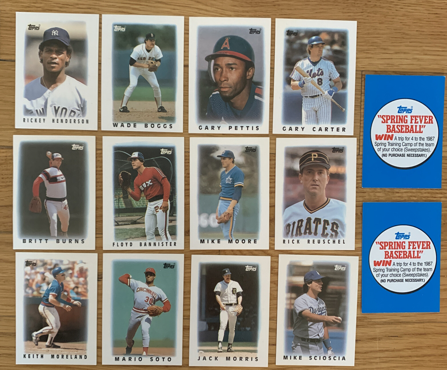1986 Topps Mini Baseball Cards Lot of 14 Bundle Card Set: Boggs ...