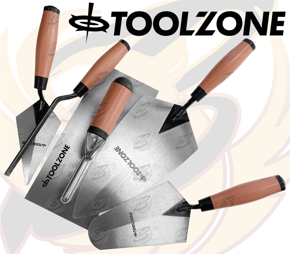 Builder's Trowel Set Building Brick Pointing Gauging Jointer Trowels 5 ...