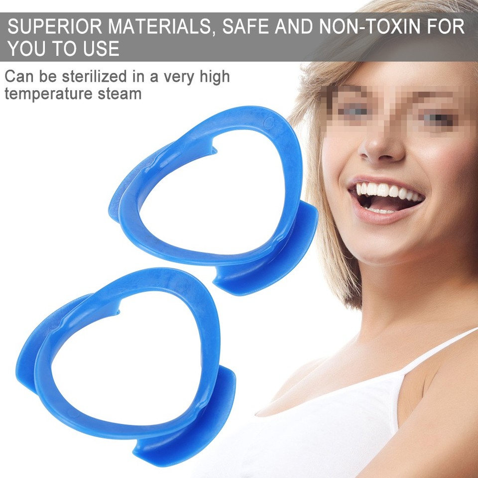 Blue Disposable O Shape Mouth Opener Intraoral Cheek Retractor Oral ...