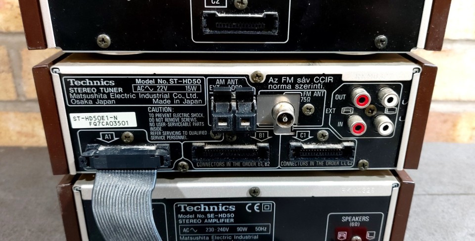 TECHNICS SE-HD50 Amplifier, ST-HD50 Tuner & RS-HD70 Cassette Deck ...