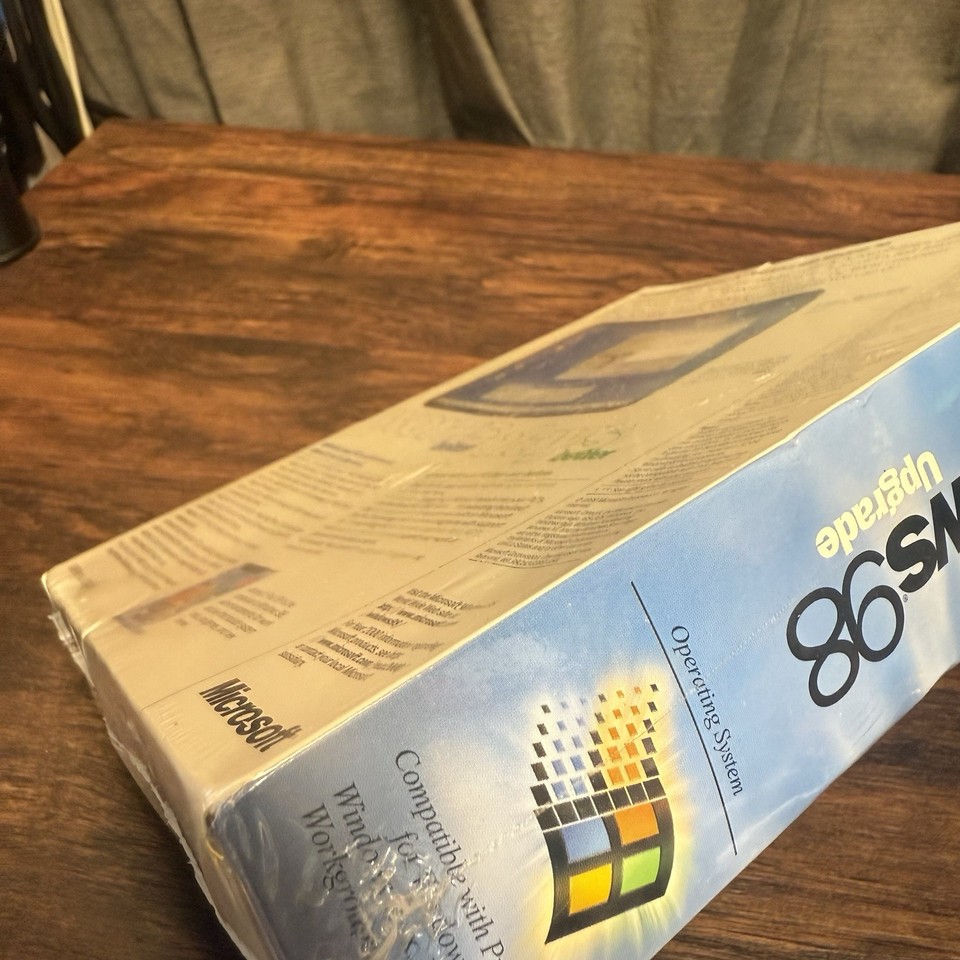 Microsoft Windows 98 Second Edition SE Upgrade – New Sealed – Vintage ...