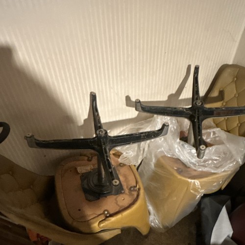 Chromcraft Tan Tufted Dining Chairs Bonded Kodel Polyester Fiber Set of ...