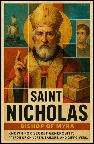 Saint Nicholas Bishop Of Myra Poster | eBay
