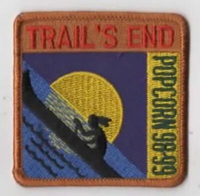 98-99 Trails' End Popcorn BSA Patch BROWN Bdr. [5D-217] | eBay