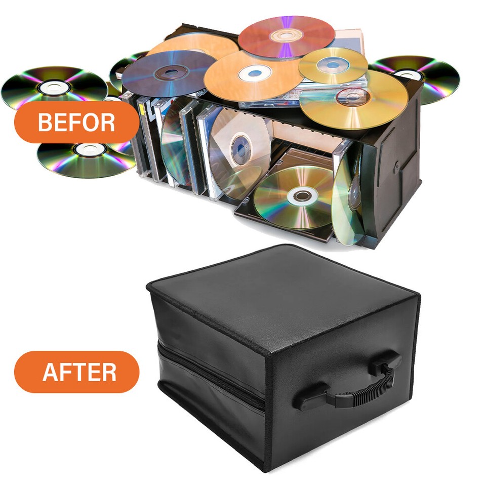 520 Disc CD DVD Organizer Holder Storage Case Bag Wallet Album Media ...