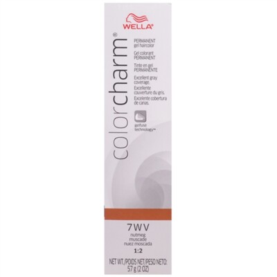 SALON HAIR WELLA COLOR CHARM PERMANENT DYE GEL 7WV NUTMEG | eBay
