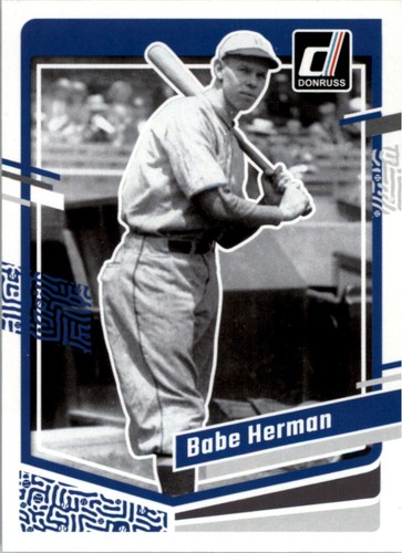 2023 Panini Donruss #170 Babe Herman Brooklyn Robins MLB Baseball Card | eBay