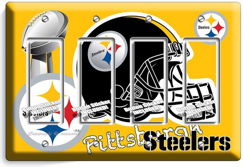 PITTSBURGH STEELERS FOOTBALL TEAM LIGHT SWITCH OUTLET WALL PLATE SPORT ...