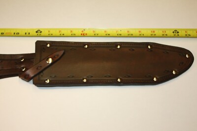 Custom THICK Leather { MONSTER BOWIE } Knife Sheath | eBay