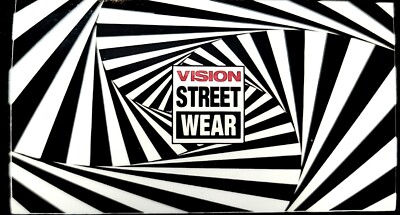 VISION STREET WEAR STICKER "HYPNOTIZED VISION" 4 X 21/4" GLOSSY! | eBay