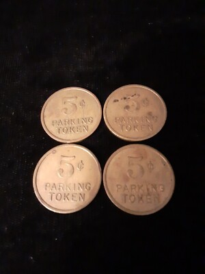 Lot Of 5 City of Jackson Tennessee 5¢ Parking Tokens | eBay