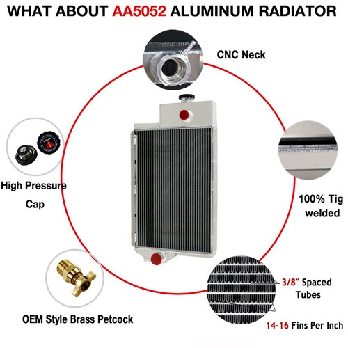 4 Row Radiator for John Deere 1520 1830,2030, 480 2120 ,2130 AR65715 ...