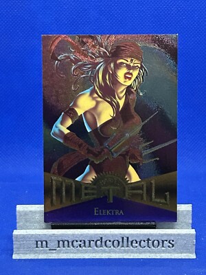 ELEKTRA #30 BASE 1995 Fleer Marvel Metal Collectible Card MCU | eBay