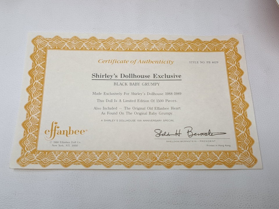 1988 Effanbee 15" Baby Grumpy Doll | eBay