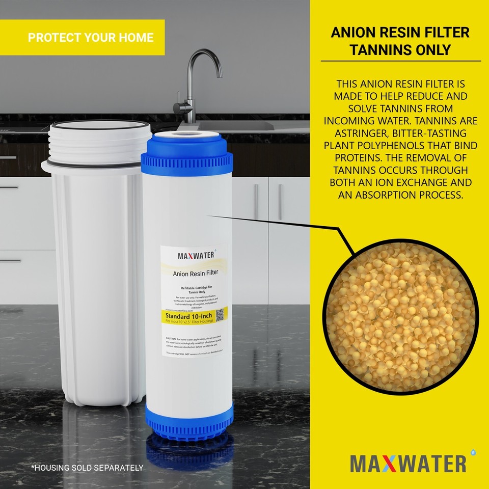 Max Water Whole House Water Filter Replacement Set Sediment, Tannin ...