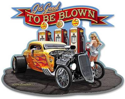 Hot Rod Rat Rod Pin Up Girl Metal Sign Man Cave Garage Shop Club ...