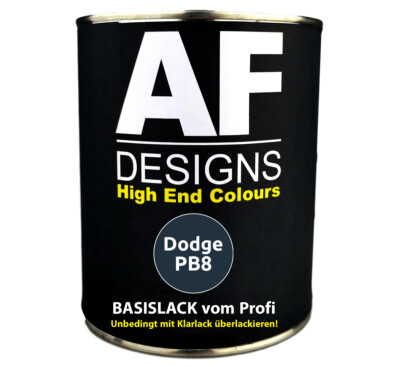 500ML Basislack Dodge PB8 Midnight Blue Metallic Spritzfertig Autolack ...