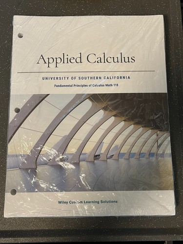 Applied Calculus, with WileyPLUS Next Gen Card & Loose-Leaf -USC Students!! NEW | eBay