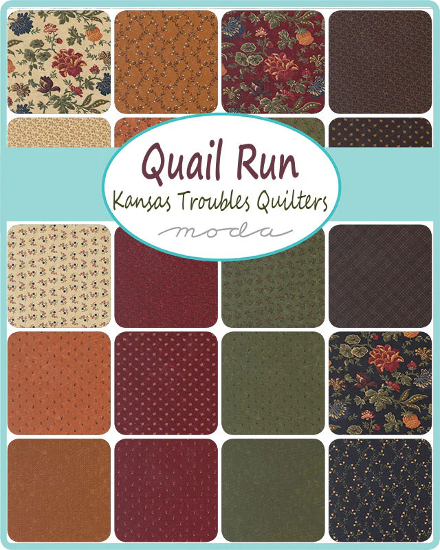 MODA - Quail Run by Kansas Troubles Quilters - Fallen Leaves - Tonal ...