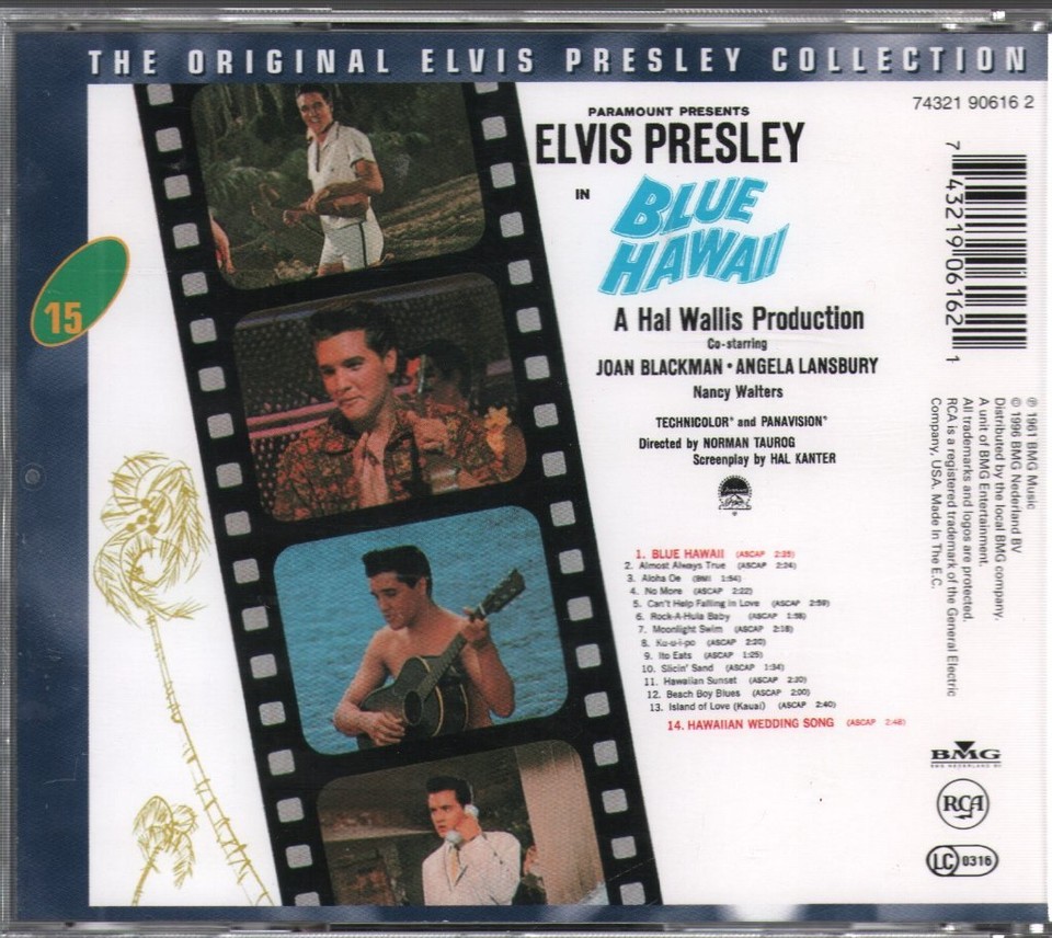 Elvis Presley Blue Hawaii CD Netherlands Rca 1996 The Original Elvis ...