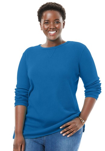 Woman Within Women's Plus Size Thermal Sweatshirt | eBay