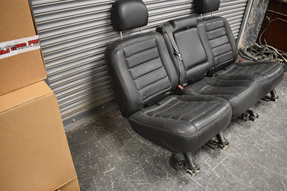 DMG 2005-2007 Hummer H2 1st & 2nd Row Black Leather Seats Ebony-48I ...