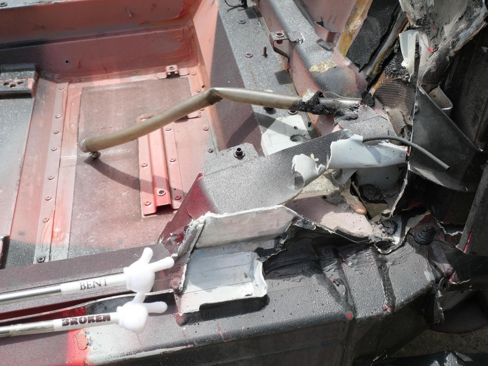 2001 Ferrari 360 Spider Body Shell Bare Chassis Frame Rails Apron ...