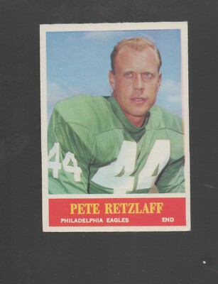 1964 Philadelphia Football Card #136 Pete Retzlaff-Philadelphia Eagles ...