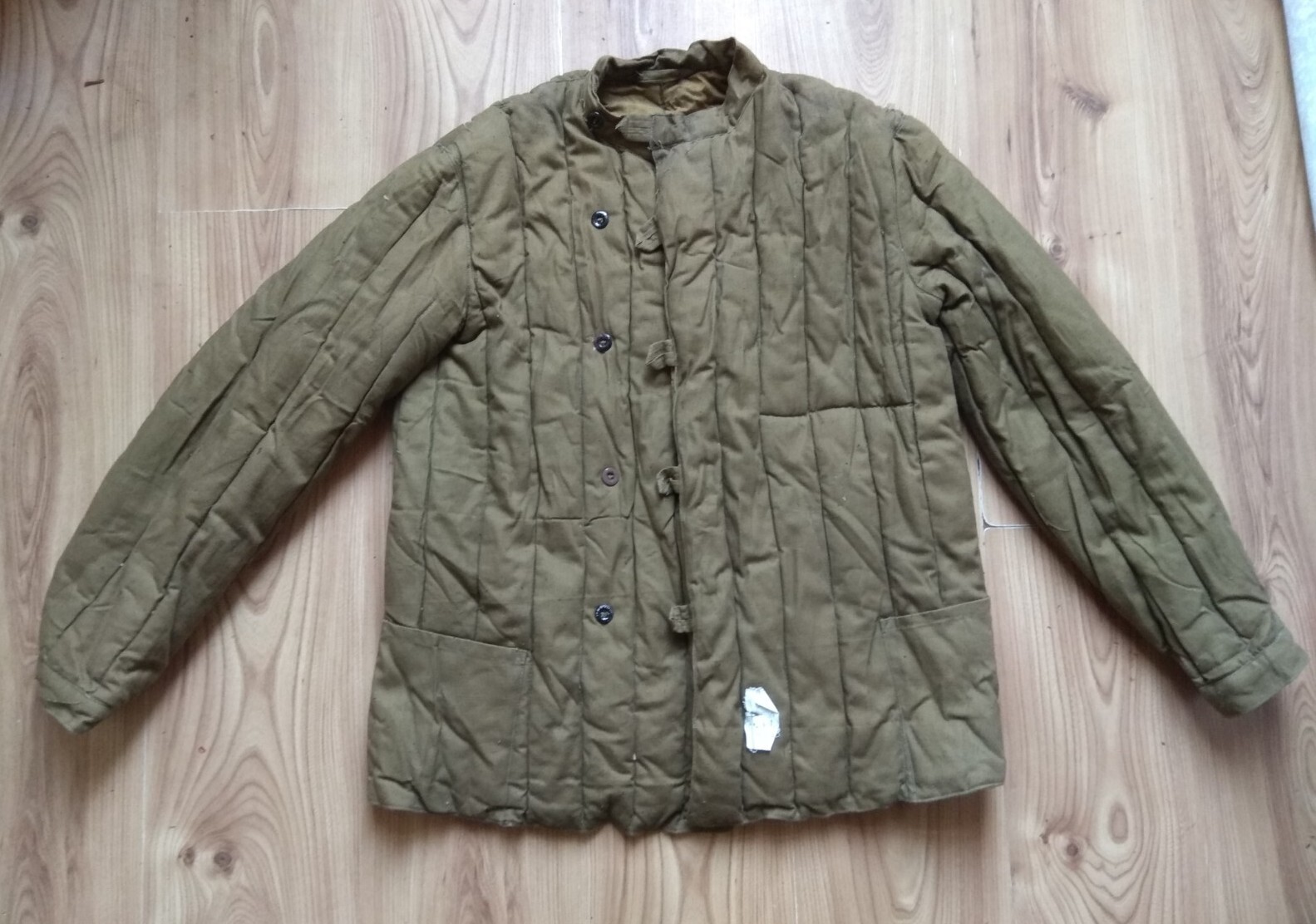 Vintage Soviet Army USSR Uniform Jacket Military FUFAIKA VATNIK ...