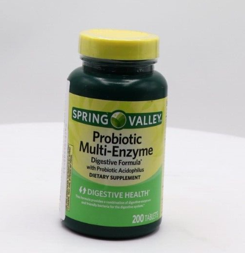 Spring Valley Probiotic Multi-Enzyme Digestive Formula 200 Tablets EXP ...