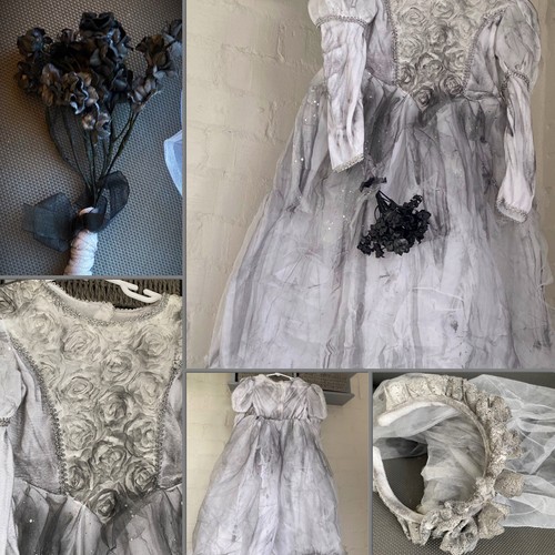 Girls Toddler Age2/3 Zombie Dead Ghost corpse Bride Halloween Costume ...