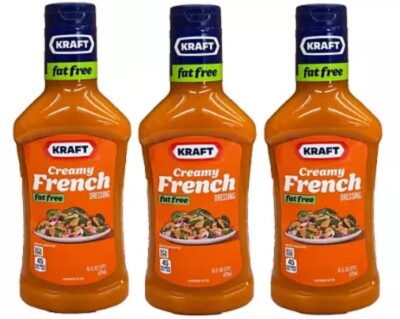 Kraft Fat Free Creamy French Salad Dressing 3 Pack of 16oz | eBay
